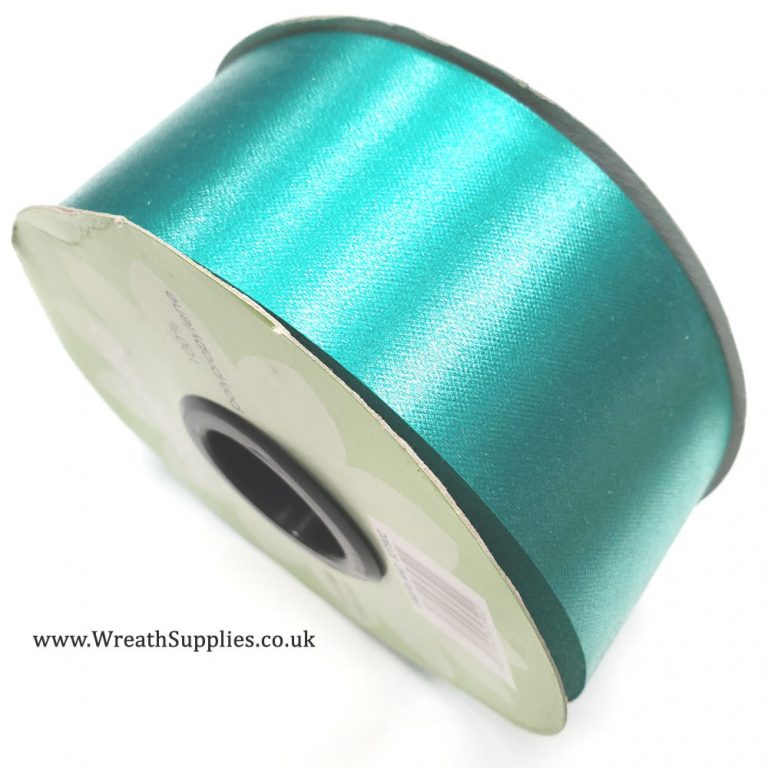 GREEN 50mm Poly Ribbon 100 yard reel - Wreath Supplies