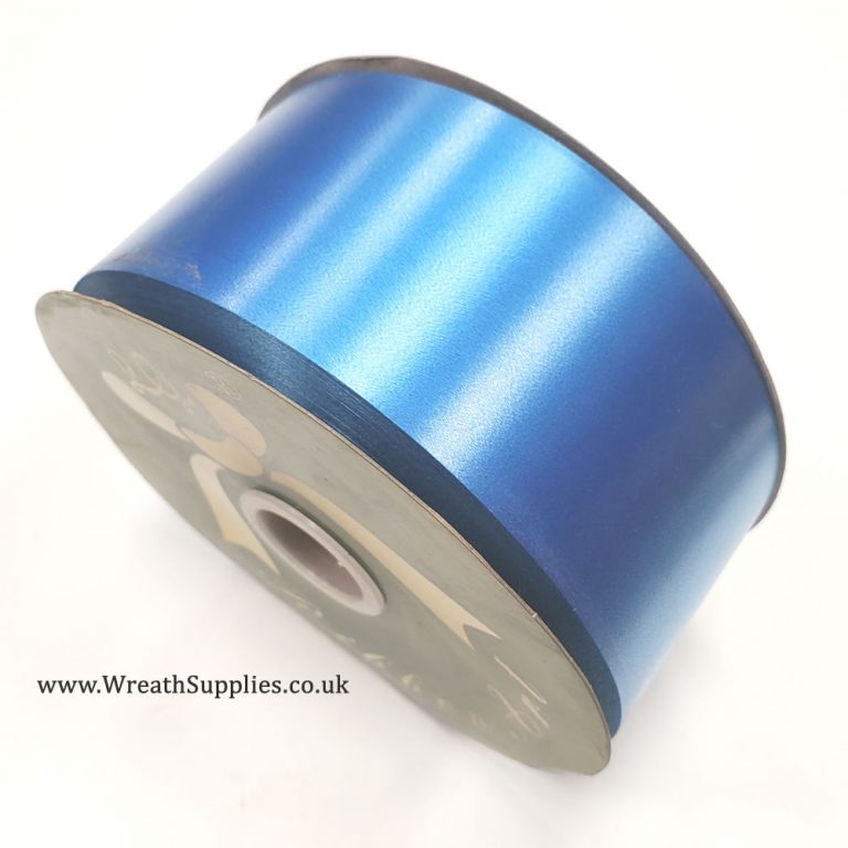 ROYAL BLUE 50mm Poly Ribbon 100 yard reel - Wreath Supplies