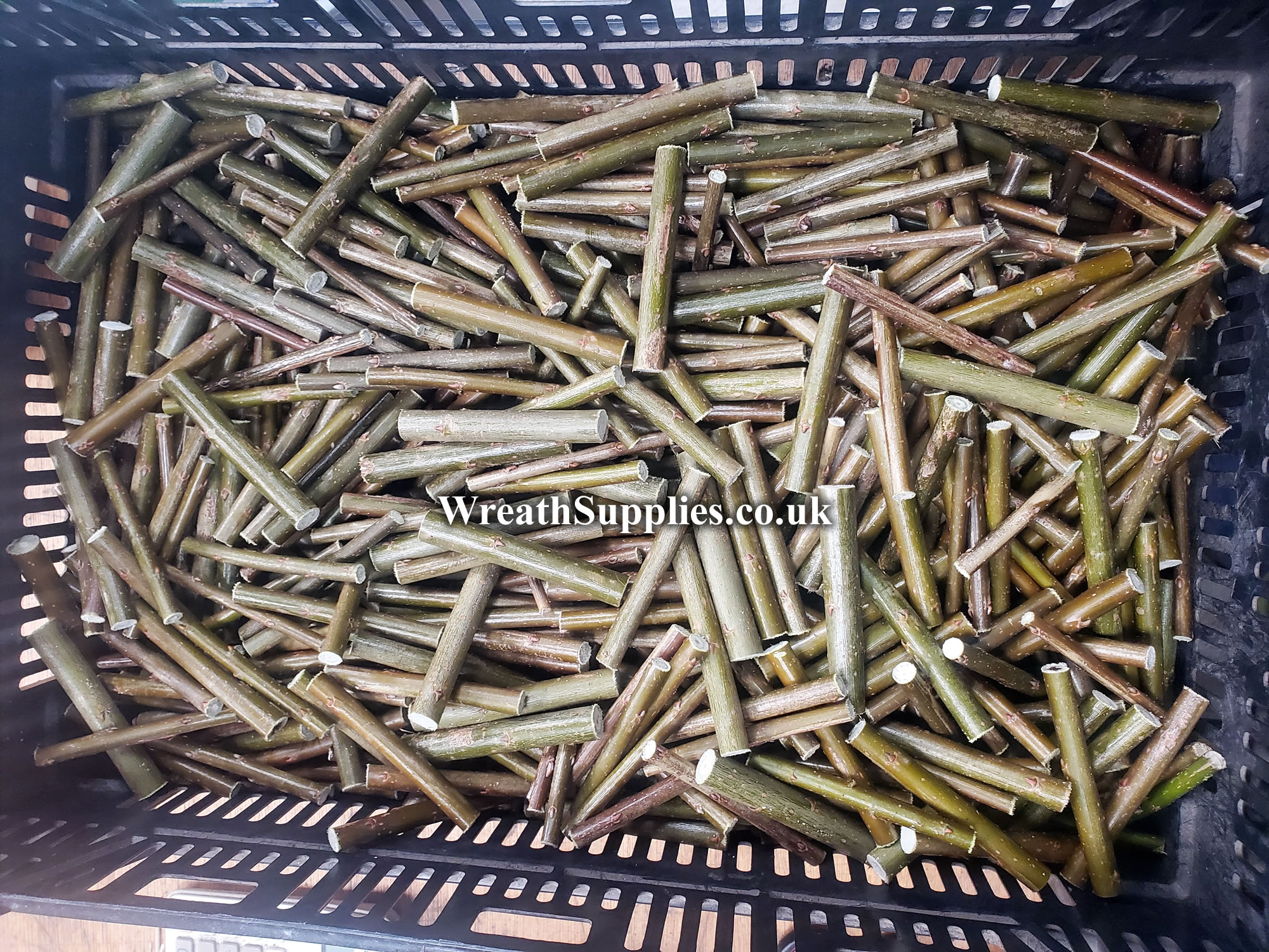 Gathering willow sticks for decorating wreaths - Wreath Supplies